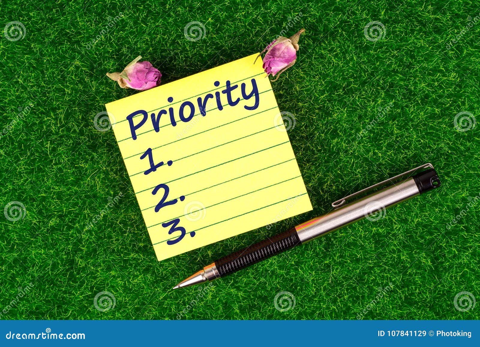 Priority in note stock image. Image of good, design - 107841129