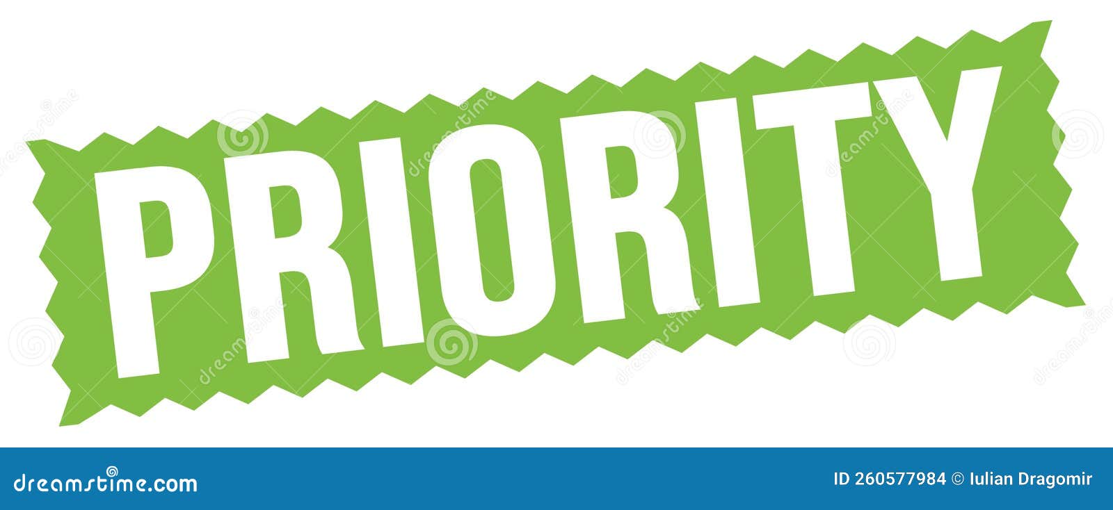 PRIORITY Text Written on Green Stamp Sign Stock Illustration ...