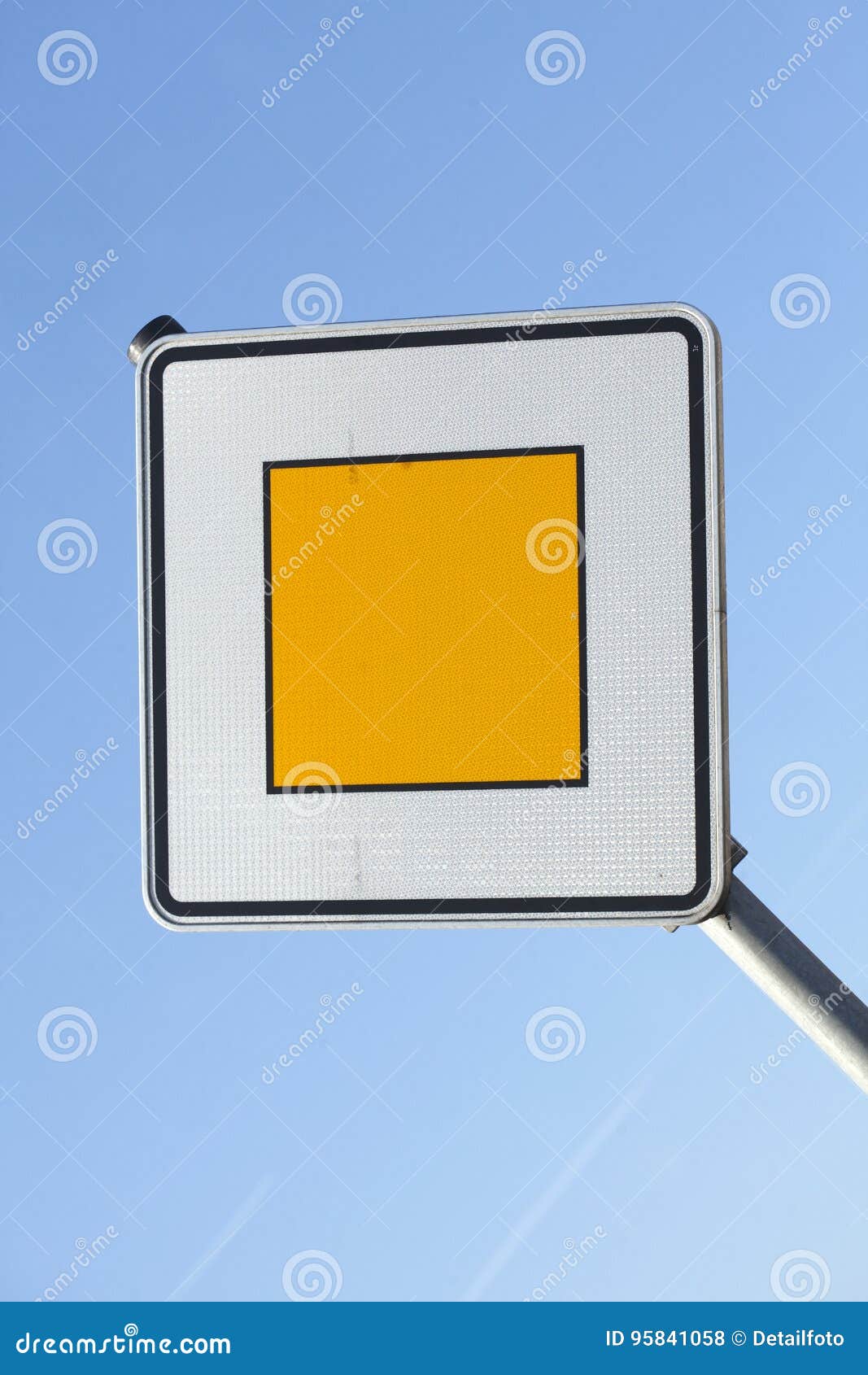 Priority traffic sign stock photo. Image of priority - 95841058