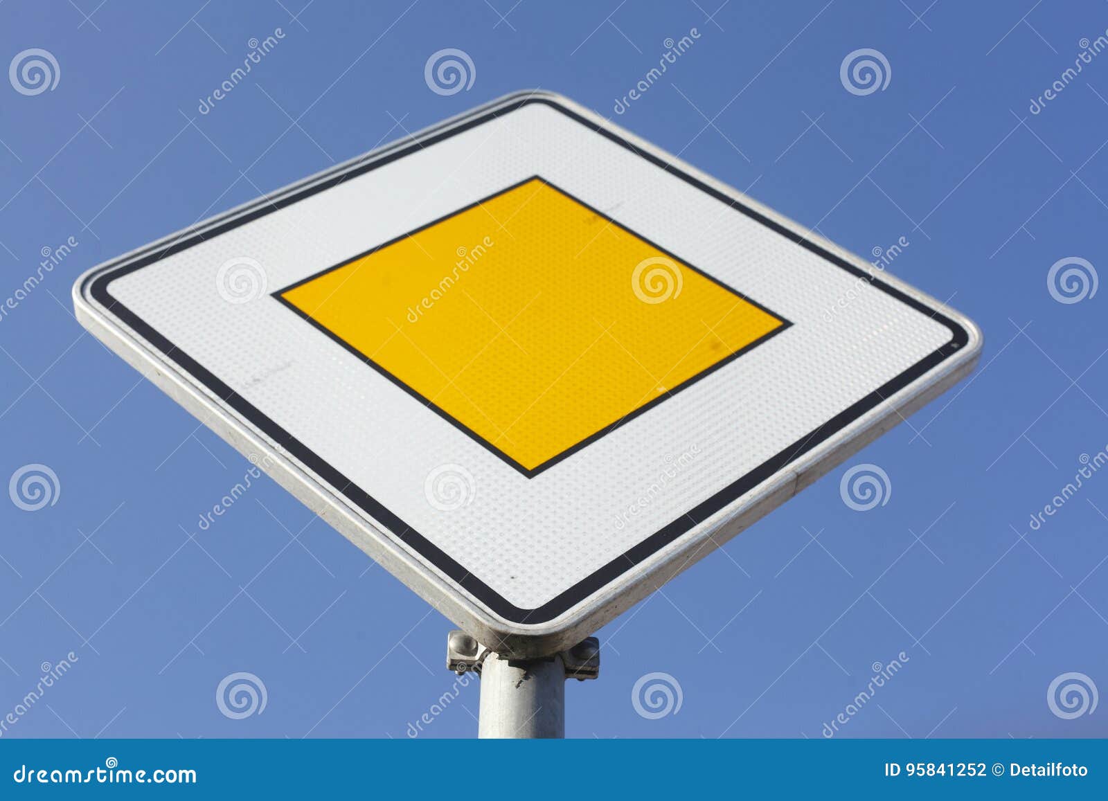 Priority traffic sign stock photo. Image of traffic, right - 95841252