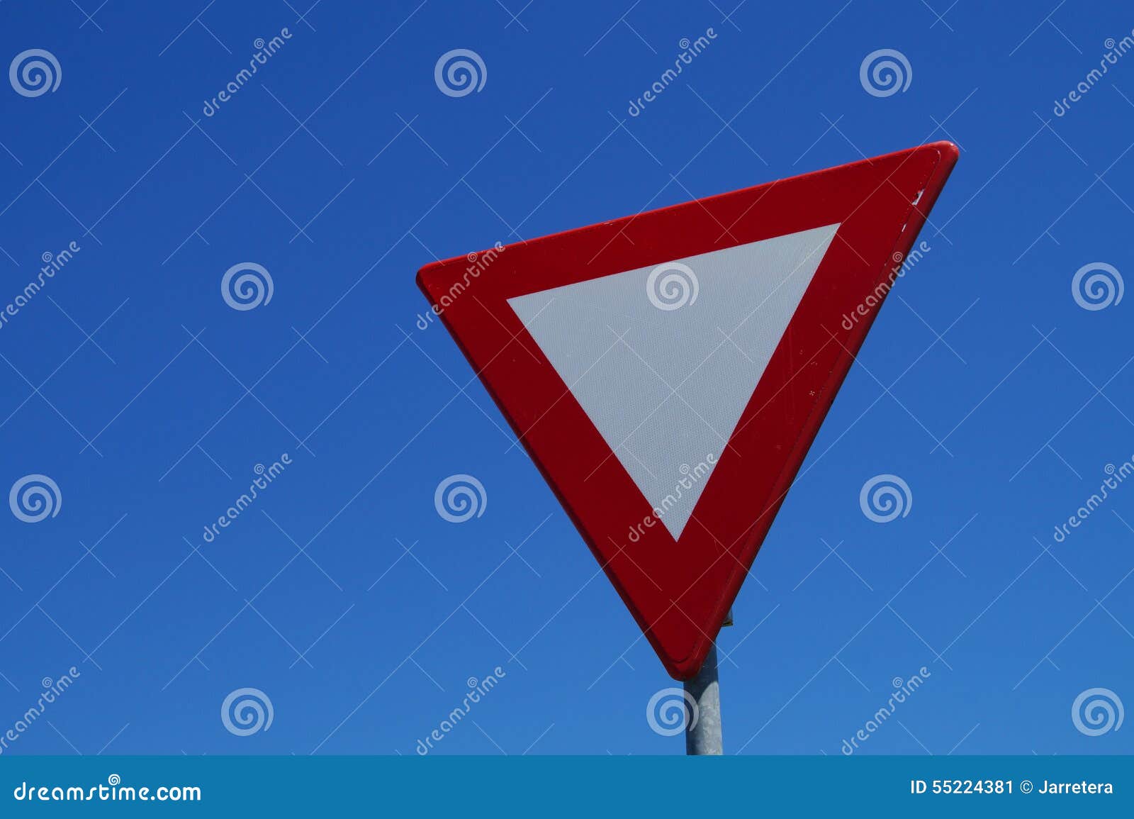 Priority - Yield Road - Warning Sign Stock Image - Image of ...