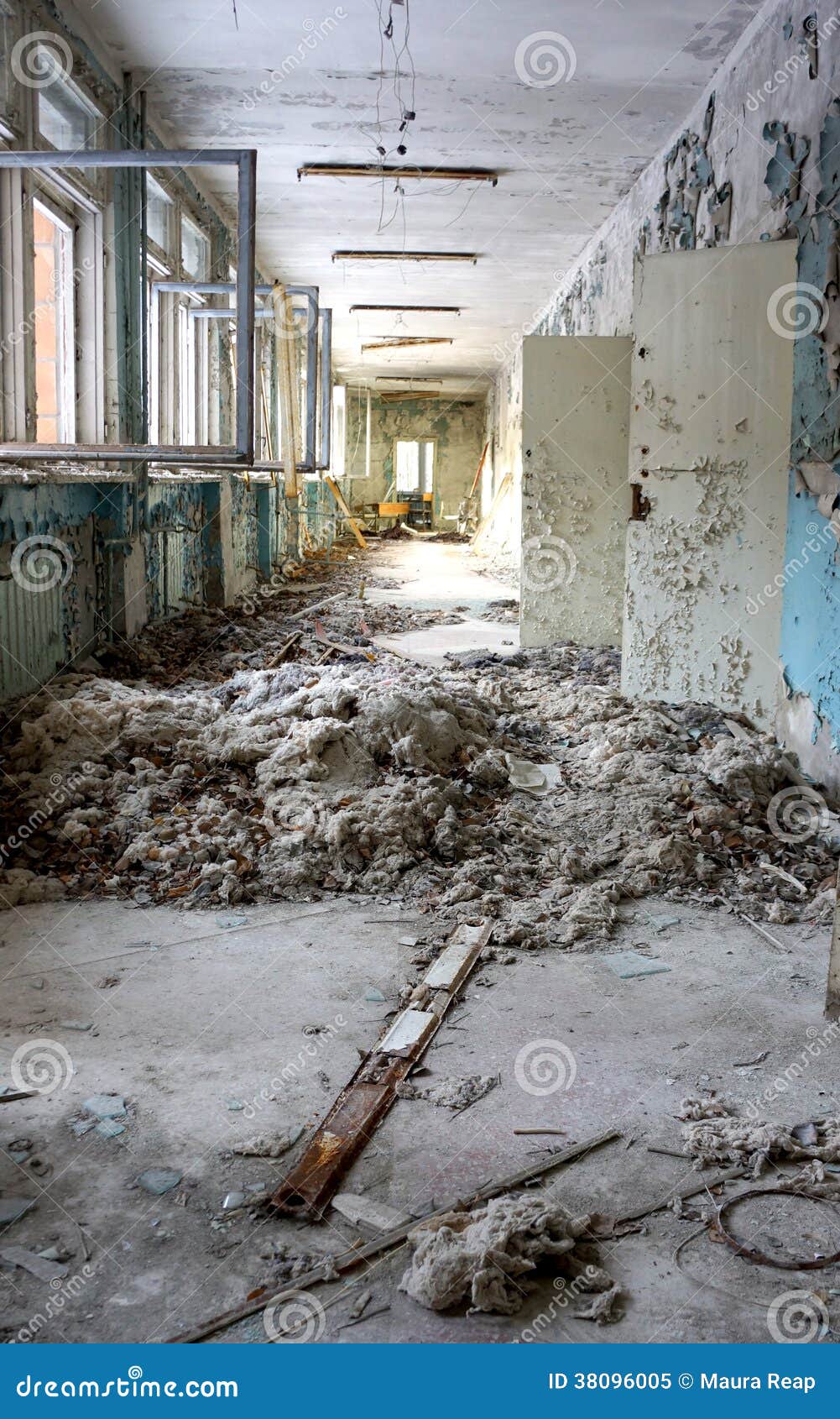 Pripyat Hallway stock image. Image of abandon, construction - 38096005