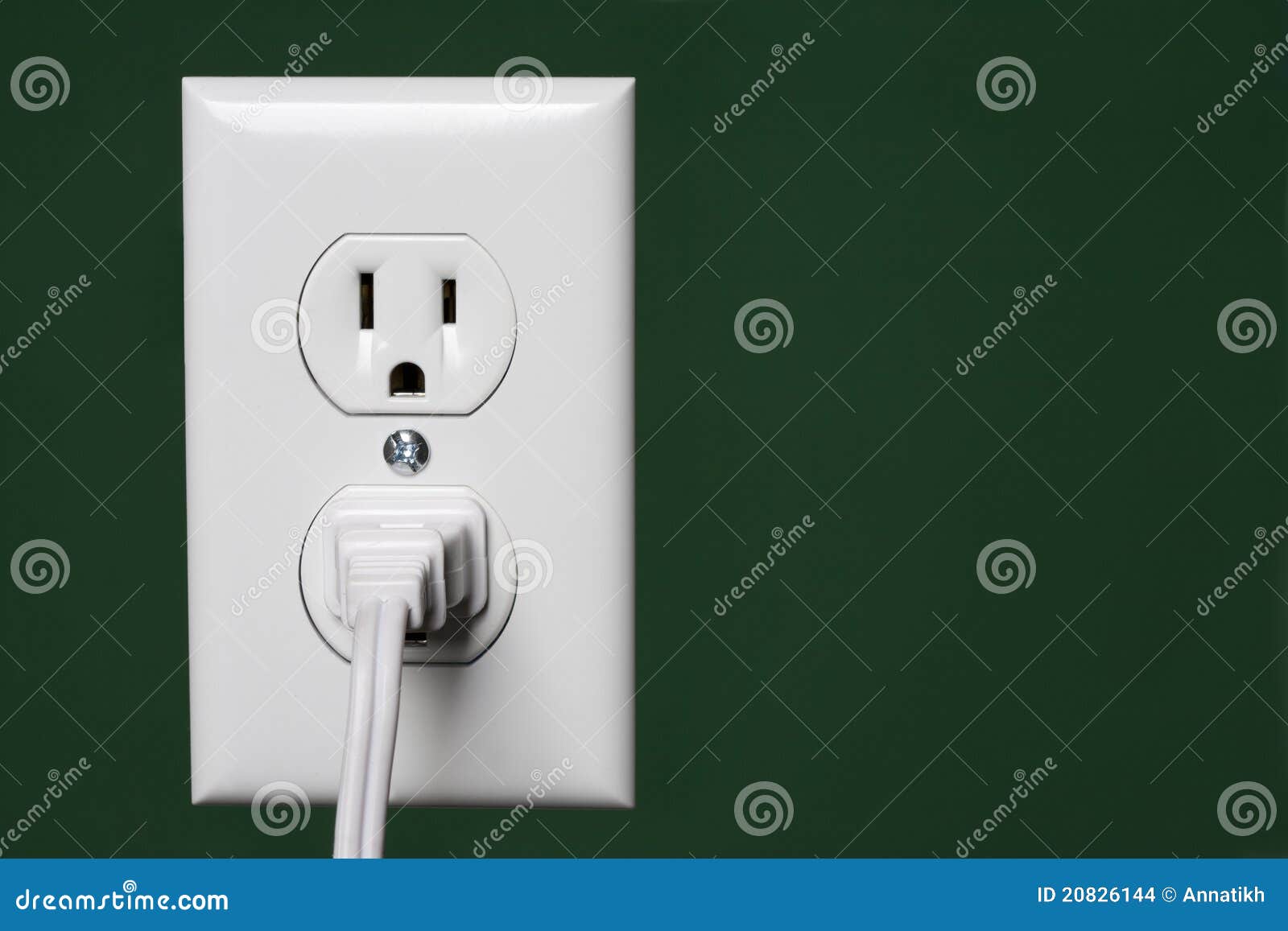 Prise de courant de mur photo stock. Image du branché - 20826144
