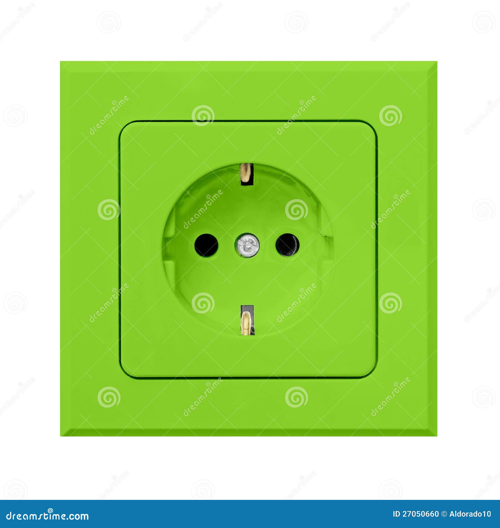 Prise de courant vert photo stock. Image du sortie, écologique - 27050660