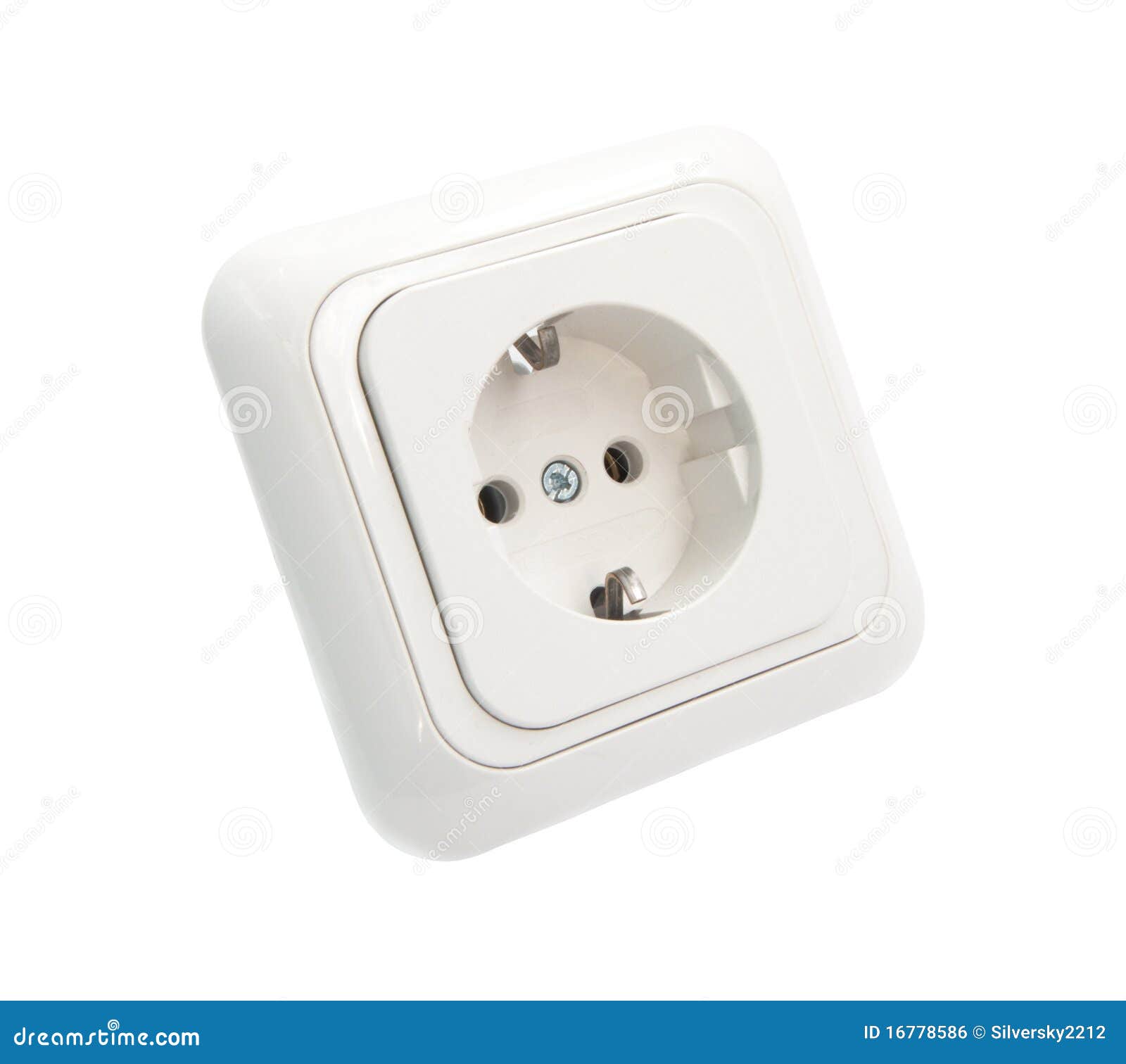 Prise Et Plot De Courant Blanche D'isolement Photo stock - Image du ...