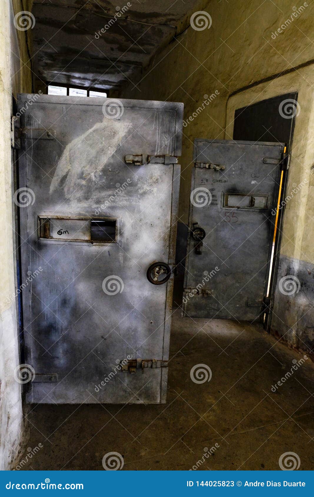 Open prison iron doors stock image. Image of container - 144025823