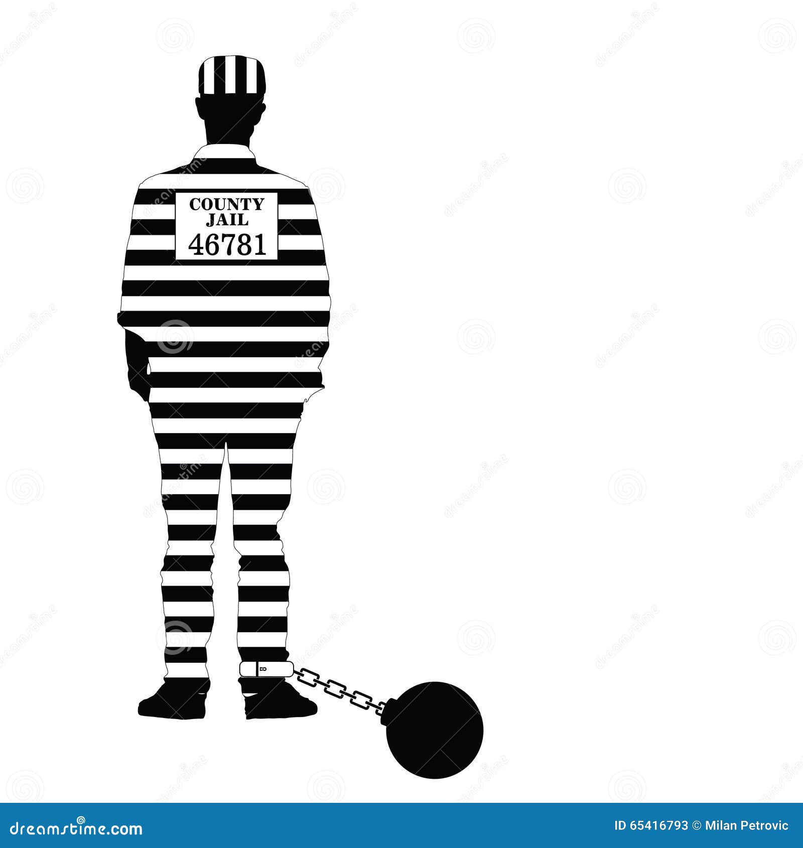 Two Color Prisioner Vector Icon From Law And Justice Concept. Isolated ...