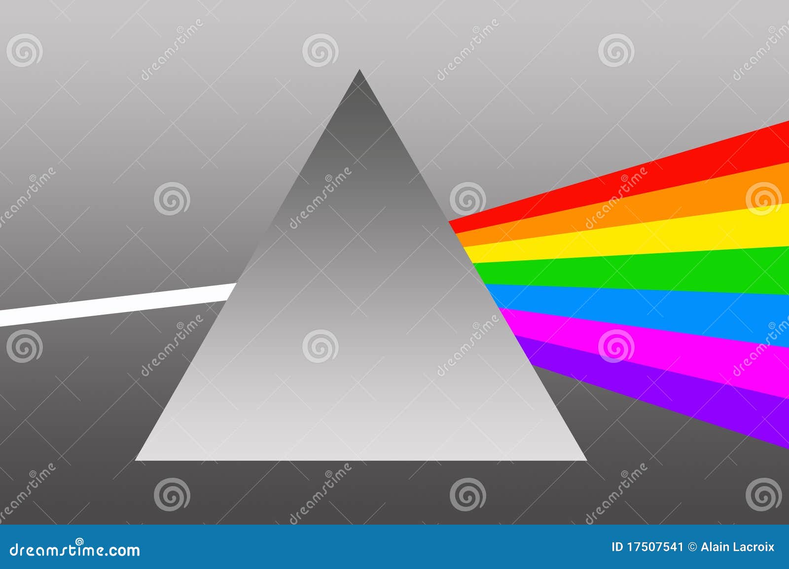 Prism stock illustration. Illustration of colorful, refraction - 17507541