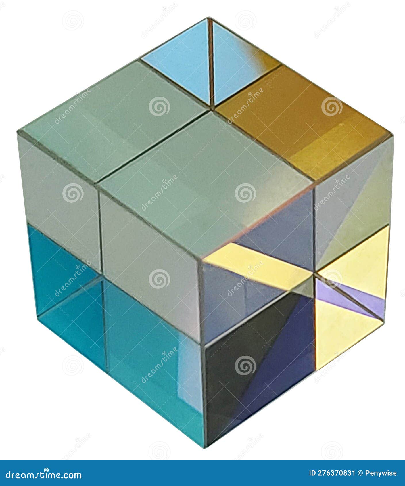 Prism Cube stock image. Image of refract, refraction - 276370831