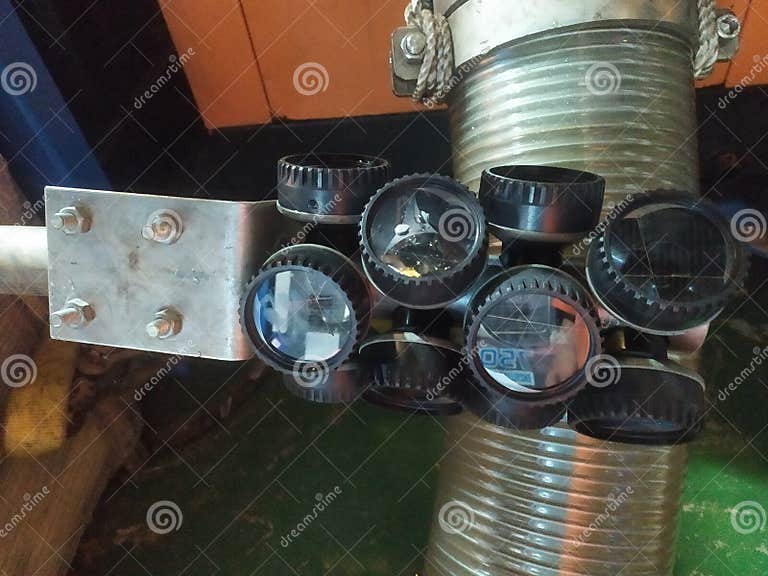 Prism for Dynamic Position Reference Stock Image - Image of dynamic ...