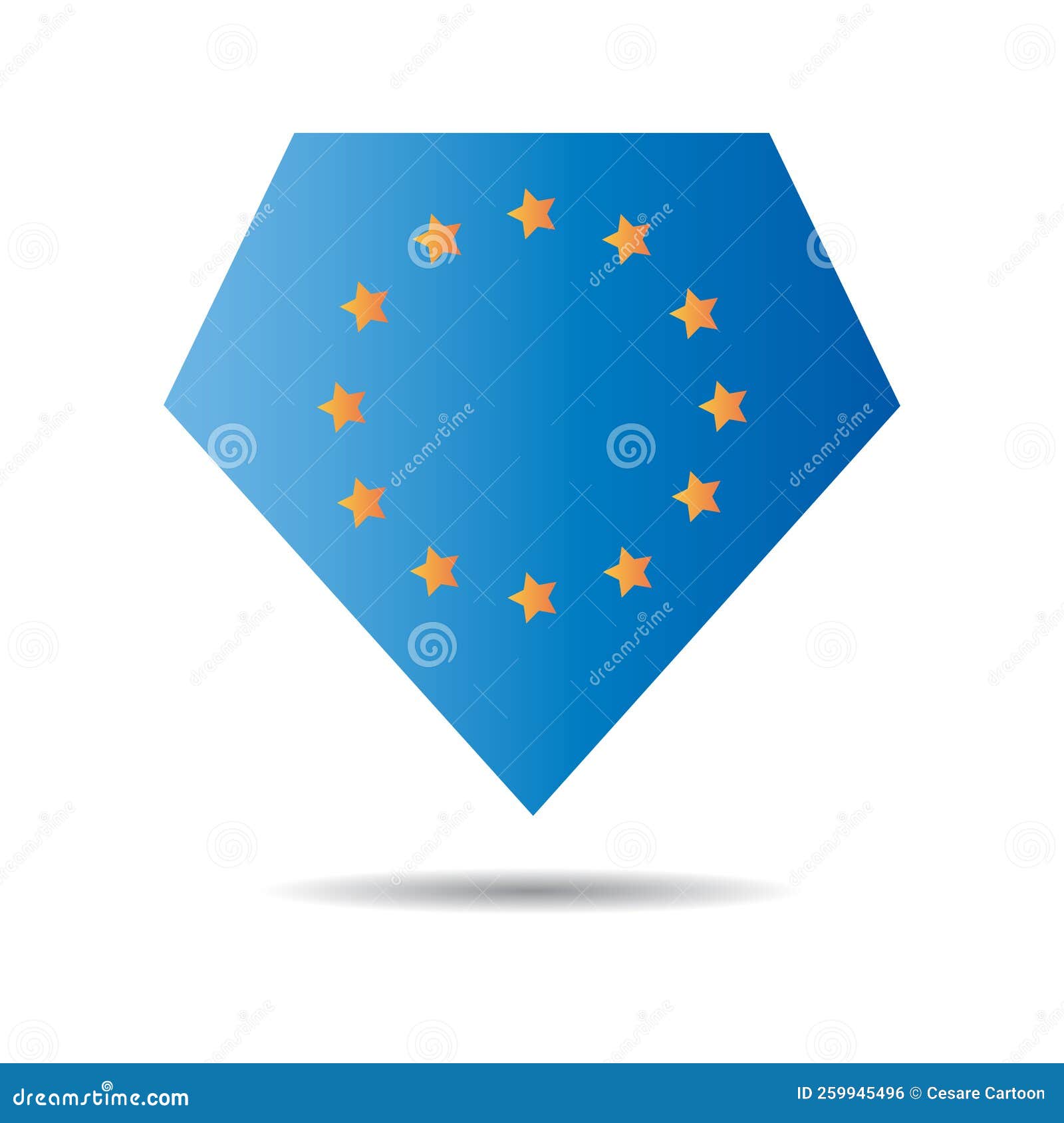 Prism euro logo template stock vector. Illustration of vector - 259945496