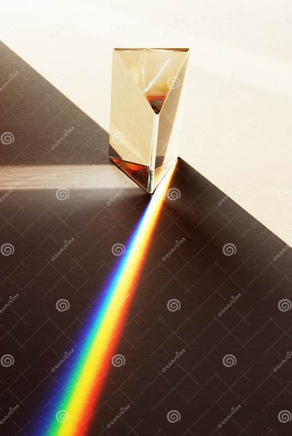 Prism Illustrating Refraction Stock Photo - Image of green, indigo: 2391292
