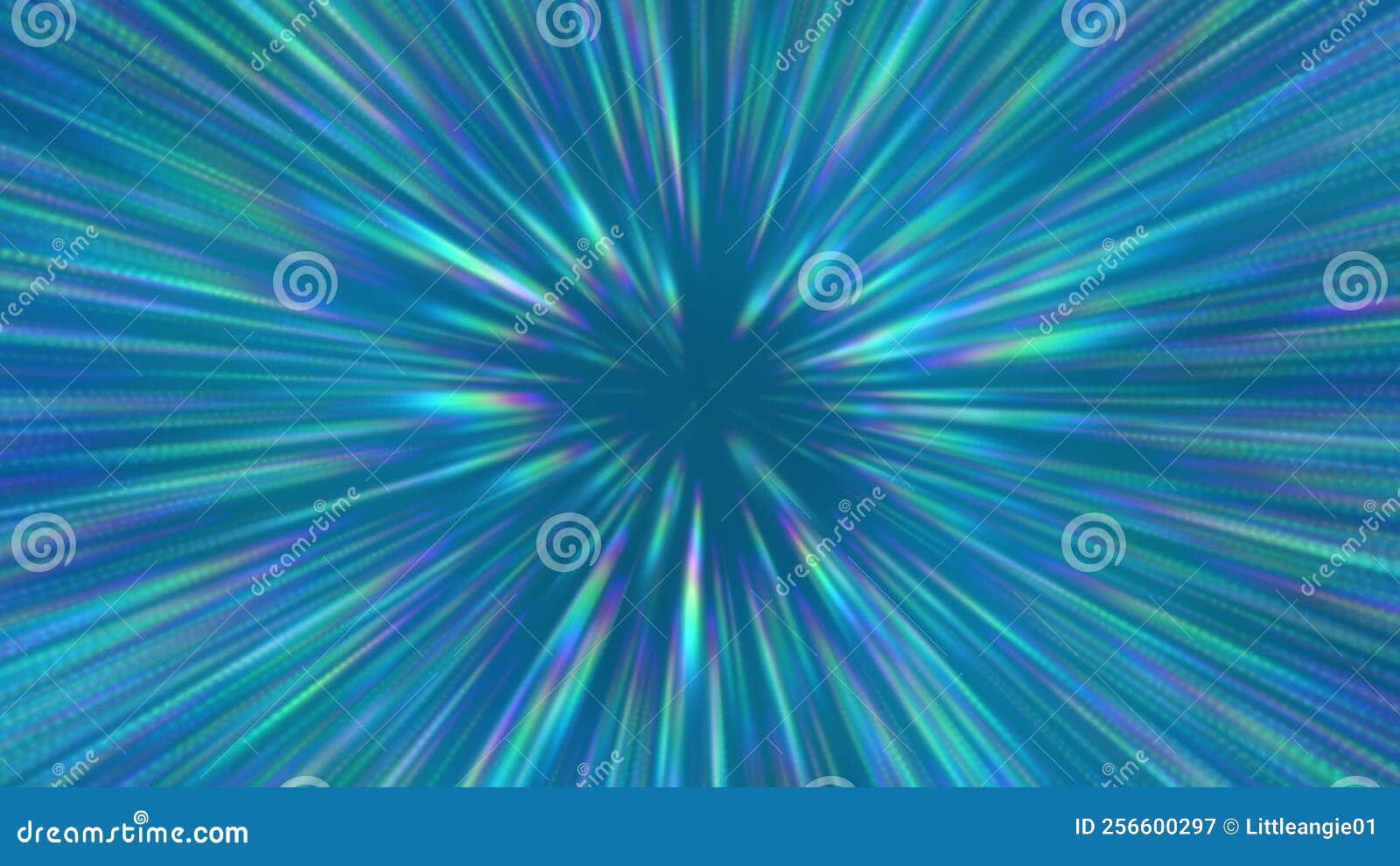 Prism Light Rays Bokeh Float in Space Blue Background Stock Video ...