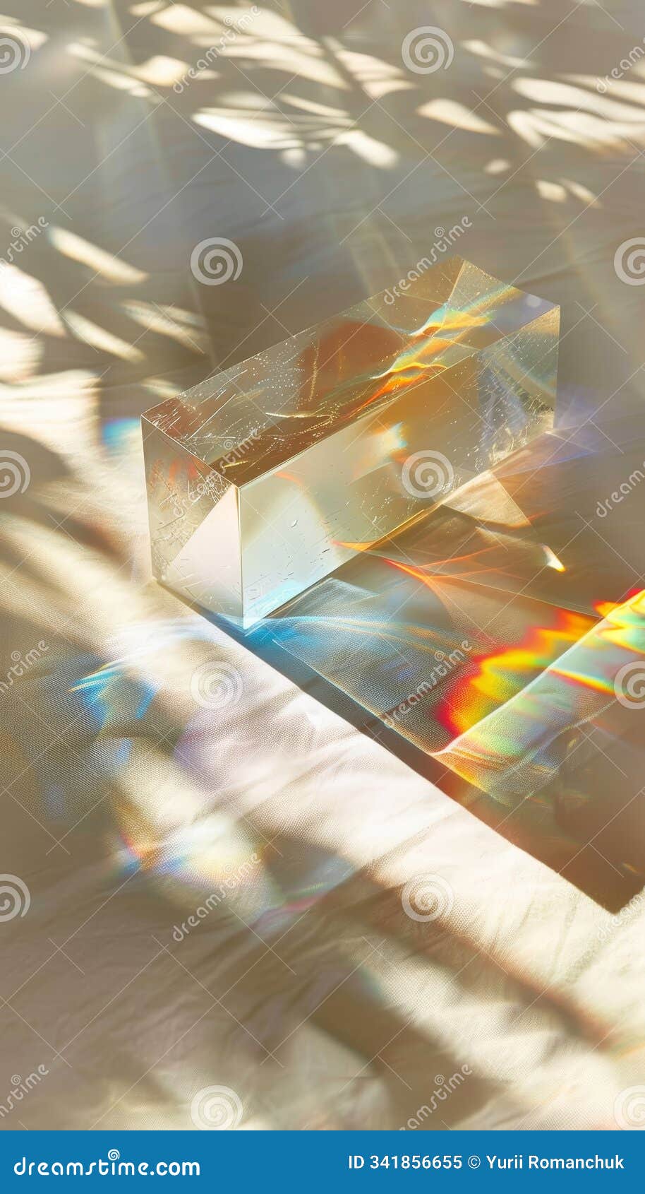 Prism on Light Surface Captivating Light Reflections and Optical ...
