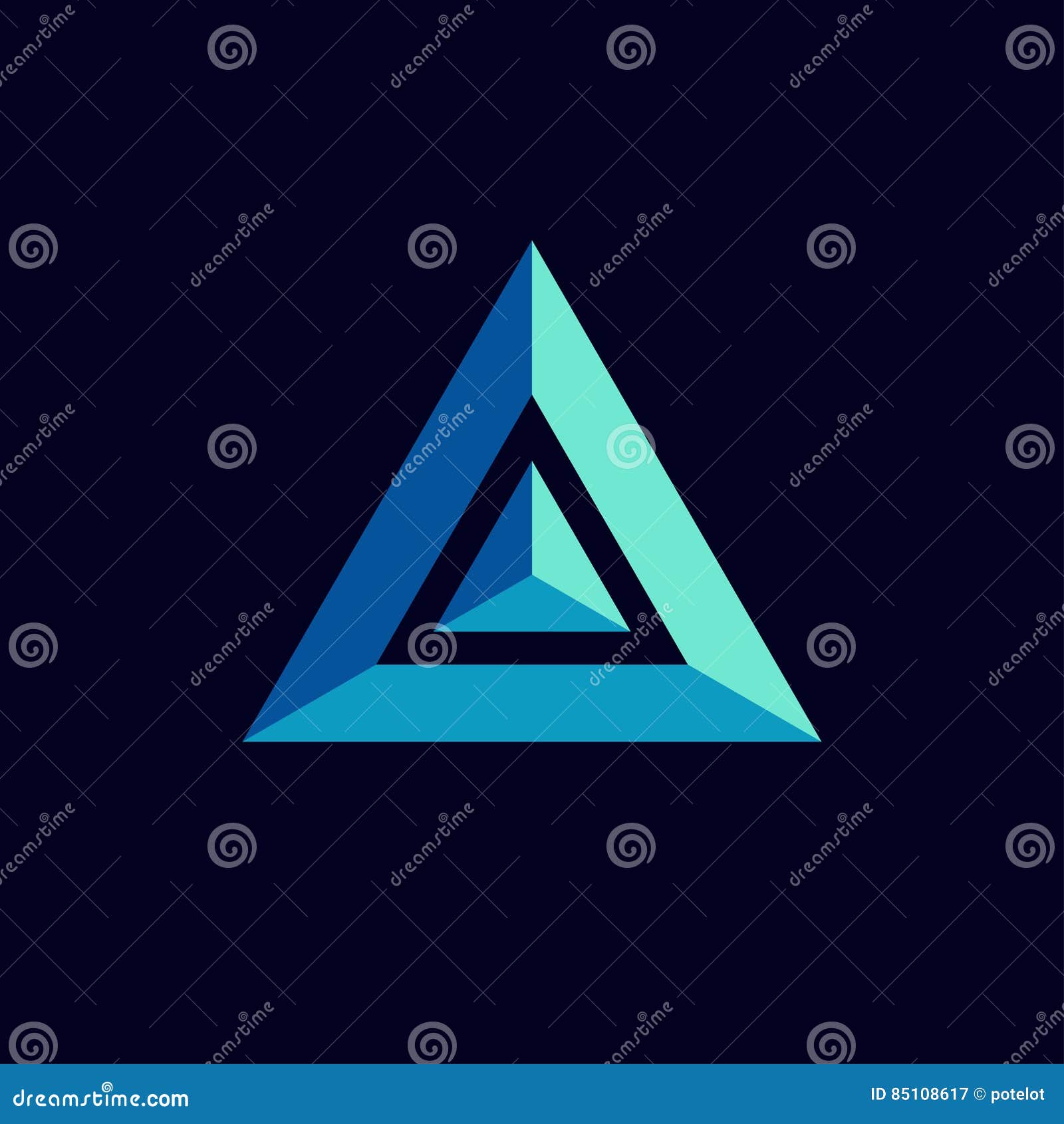 Prism logo icon design stock vector. Illustration of modern - 85108617