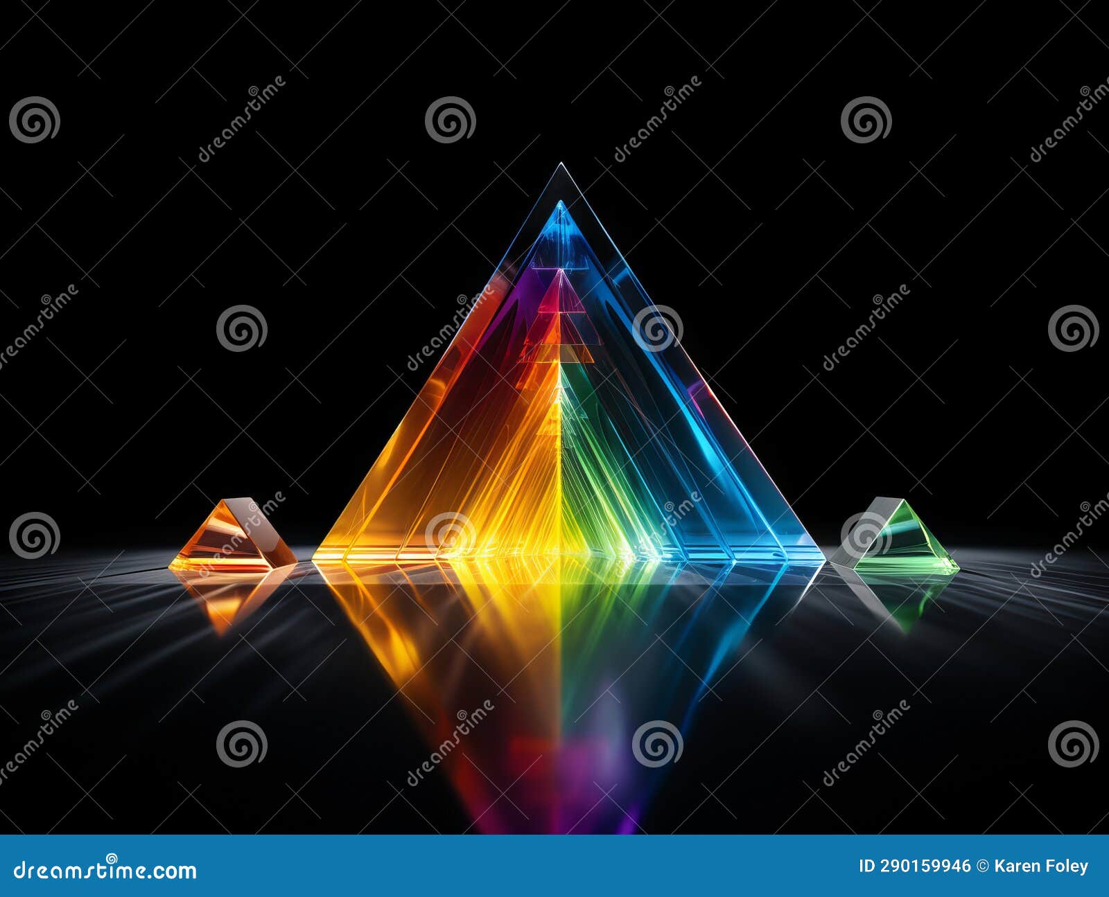 Prism pyramid stock illustration. Illustration of triangle - 290159946