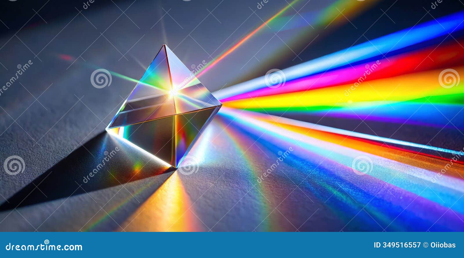 Spectral Pyramid: A Symphony Of Light Royalty-Free Stock Photography ...