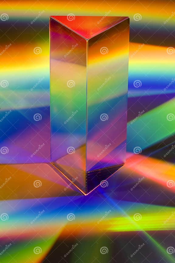 Prism with Rainbows stock illustration. Illustration of rainbow - 11276016