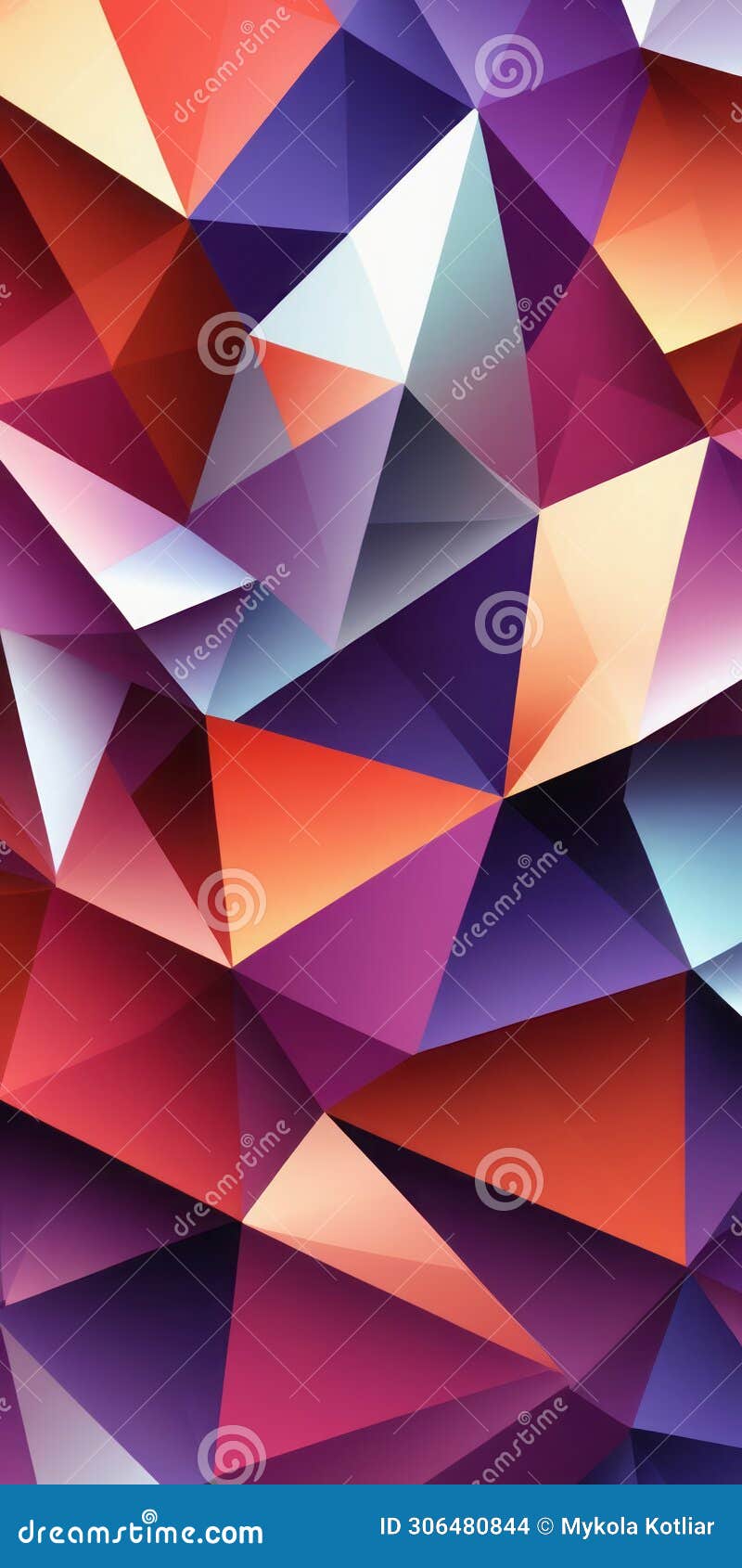 Prism Shapes in Silver and Red Stock Photo - Image of vibrant, color ...