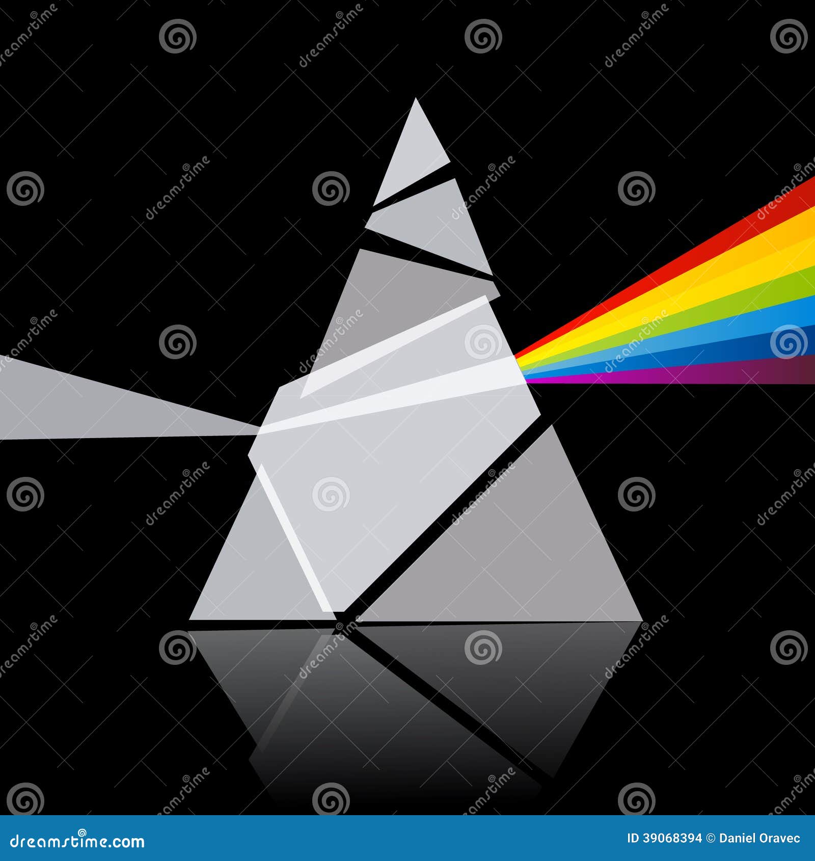 Prism Spectrum Illustration Stock Vector - Illustration of black ...