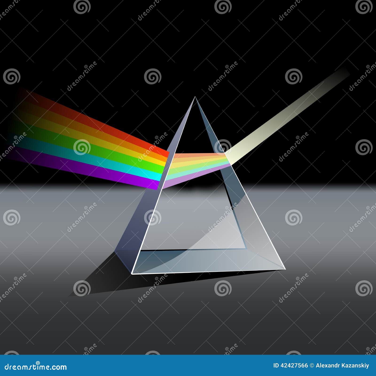 Prism spectrum stock vector. Illustration of colors, green - 42427566