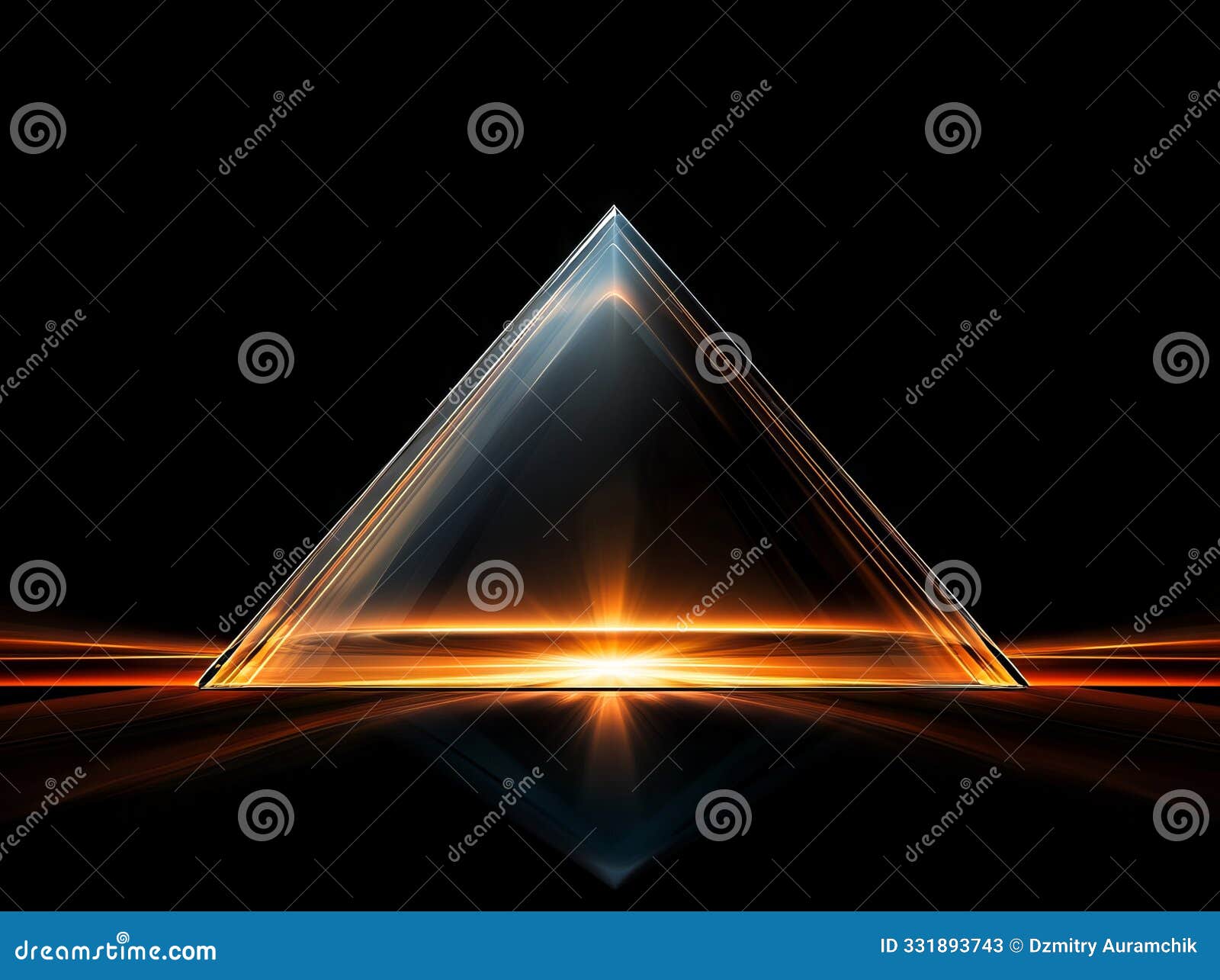The Prism Spectrum Light Is Dispersed By A Rainbow Spectrum With A ...