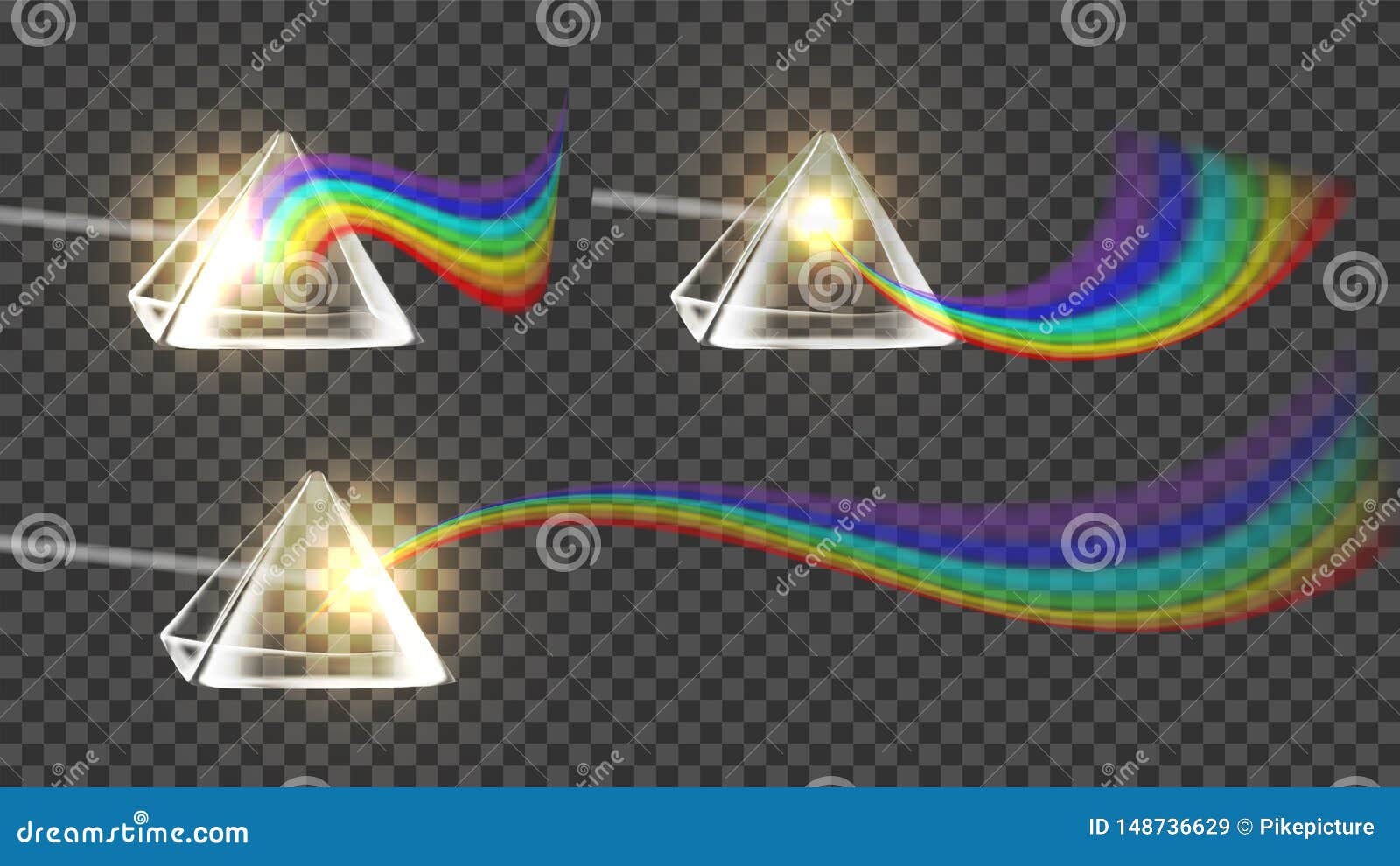 Prism and Spectrum Rainbow Collection Set Vector Stock Vector ... Prism and Spectrum Rainbow Collection Set Vector Stock Vector ...