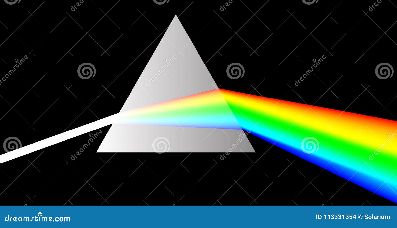 Prisma ilustración del vector. Ilustración de refracte - 113331354