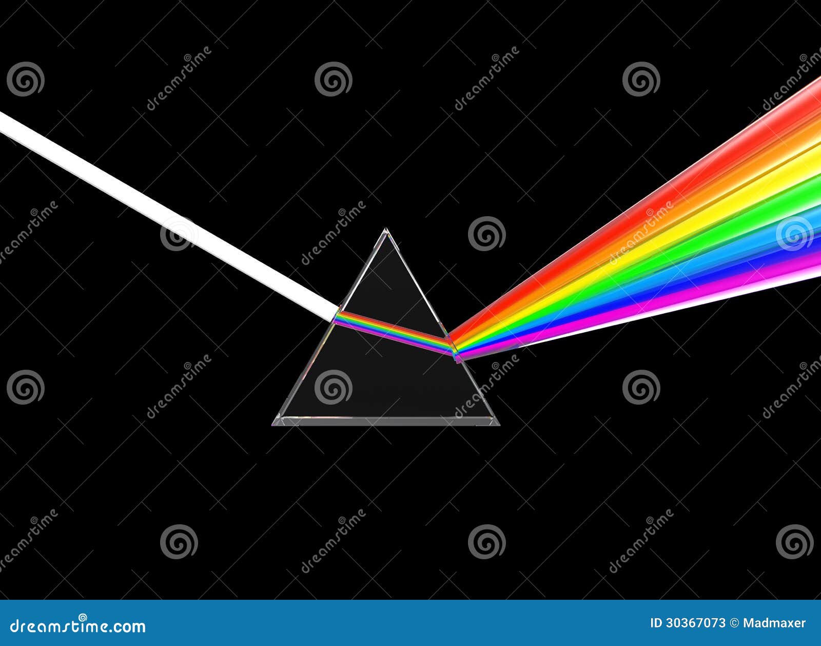 Prisma che divide luce illustrazione di stock. Illustrazione di ...