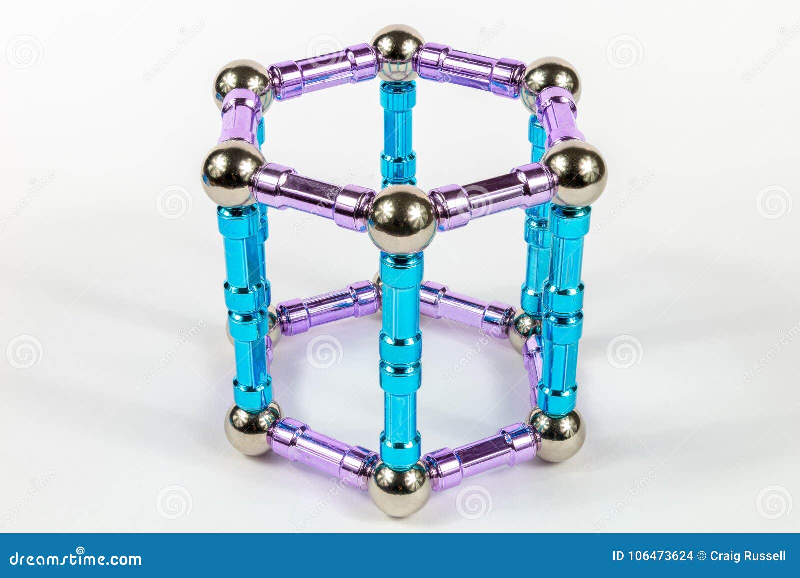 Prisma hexagonal 3D foto de archivo. Imagen de objeto - 106473624