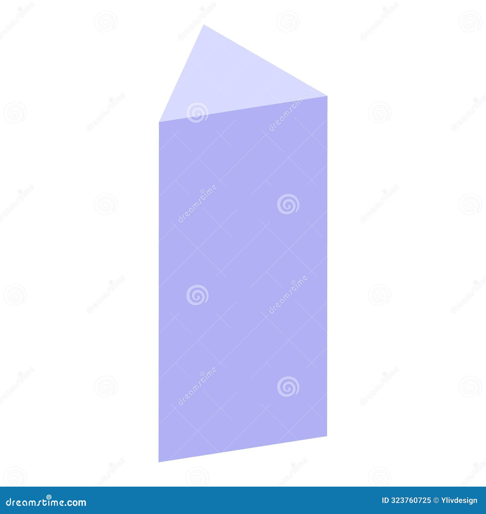 Prisma Triangular De Fondo Blanco Con Colores Pastel Ilustración del ...