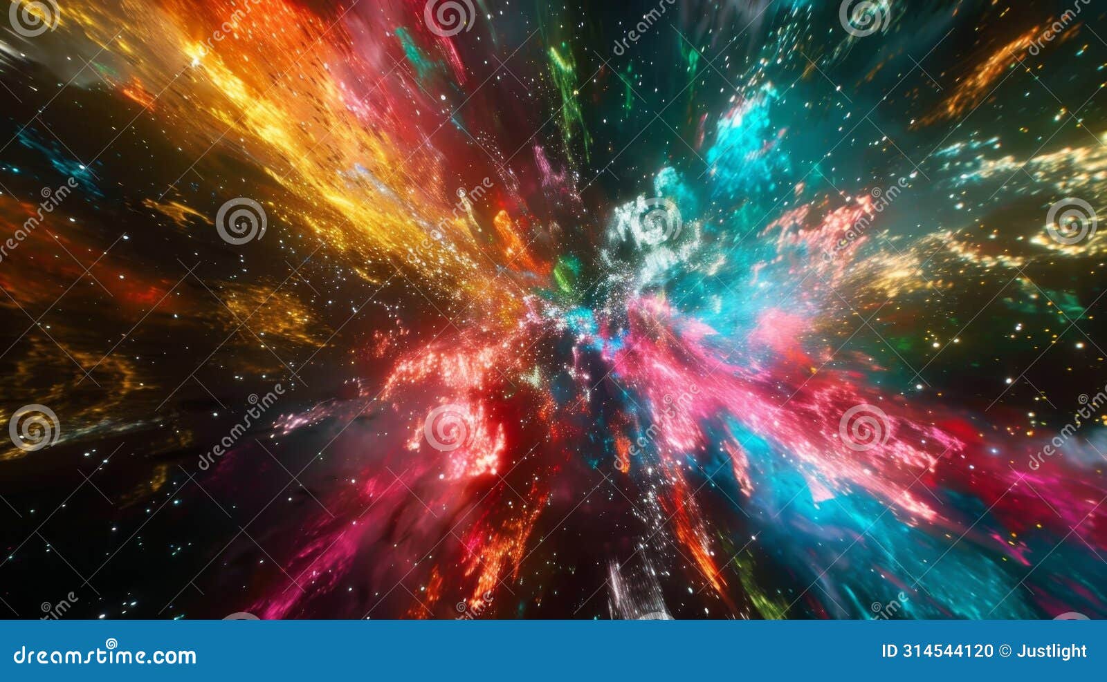 Prismatic Explosions of Color Burst Forth from a Sea of Blac Stock ... Prismatic Explosions of Color Burst Forth from a Sea of Blac Stock ...