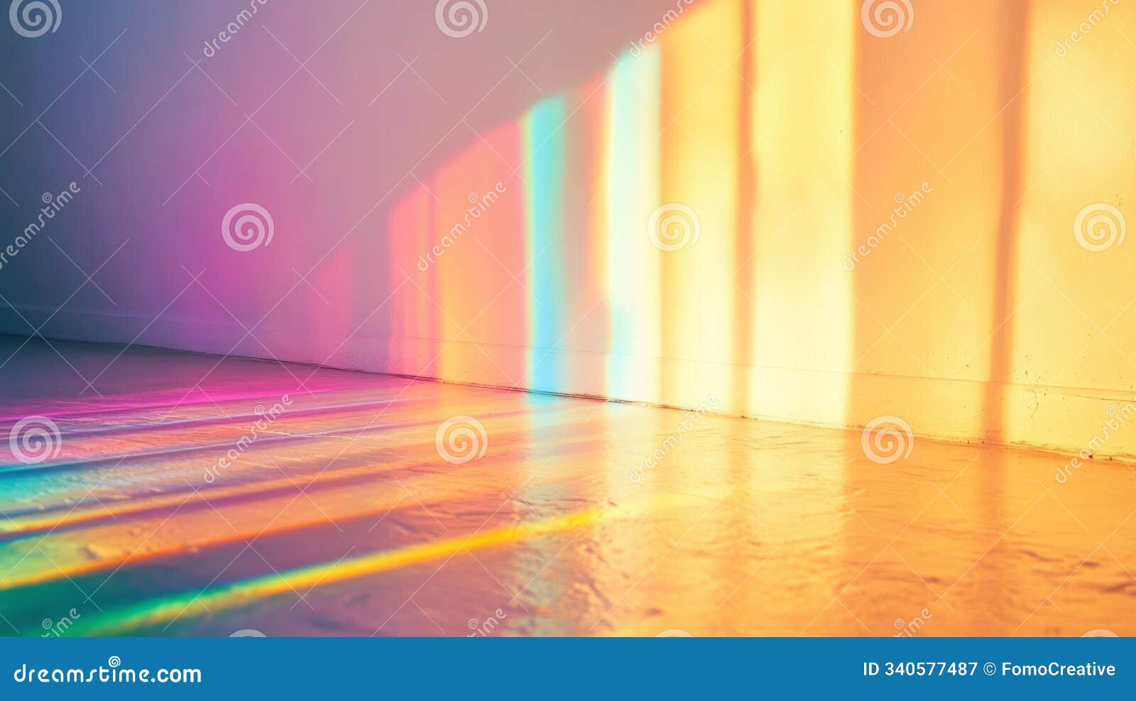 Rainbow Patterns Appear On Clear Plastic Under Polarized Light Against ...