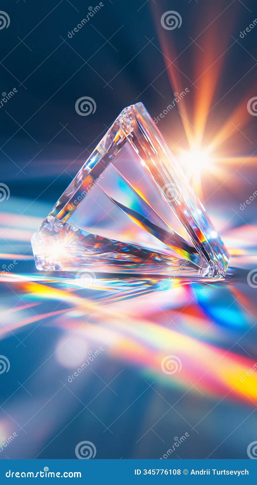 Prismatic Light Reflections from a Crystal Prism Illuminating Dynamic ...