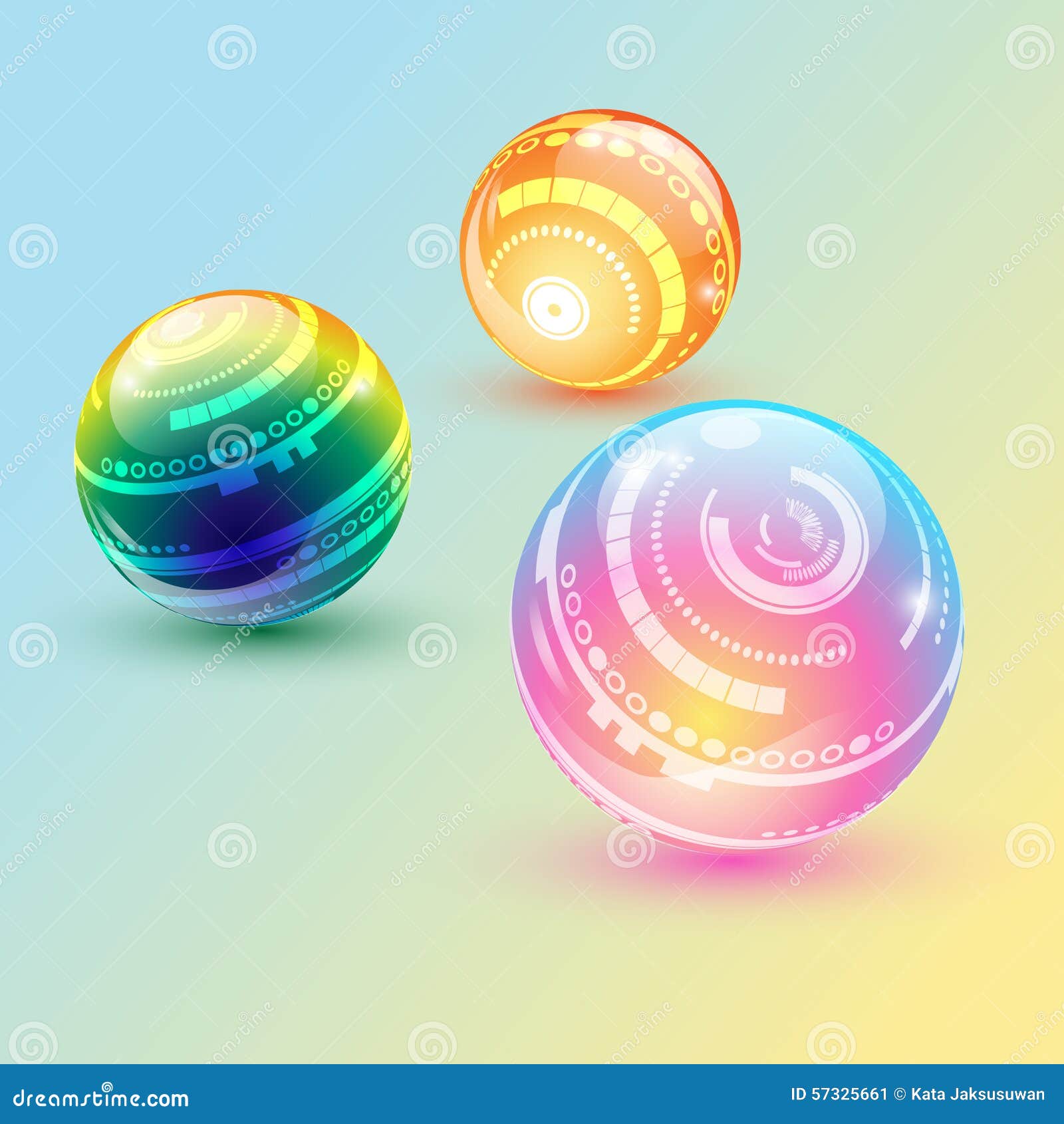 Prismatic Lighting Ball stock vector. Illustration of ball - 57325661