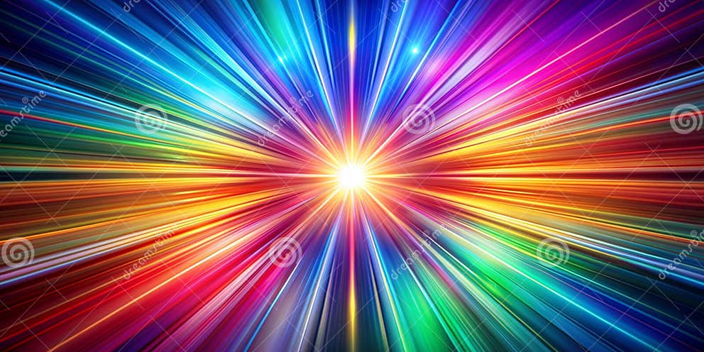 Prismatic Rays of Color Burst Forth on a Backdrop of Absolute Clarity ...