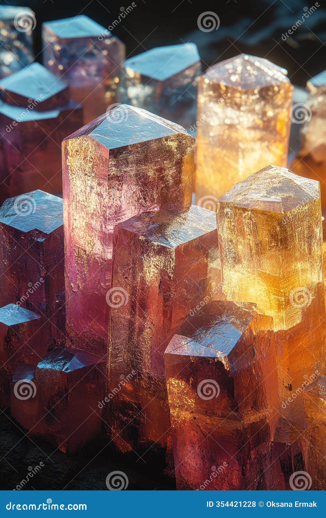 Prismatic Structures with Abstract Crystal Patterns Reflecting Light ...