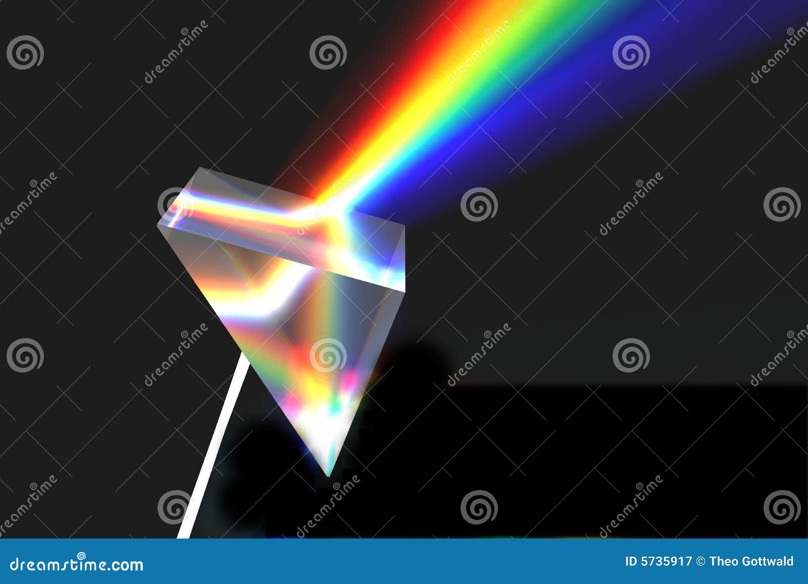 Prisme optique illustration stock. Illustration du réfraction - 5735917