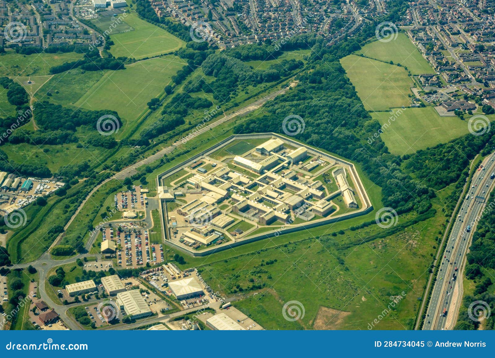 Prison from Above stock image. Image of building, illegal - 284734045