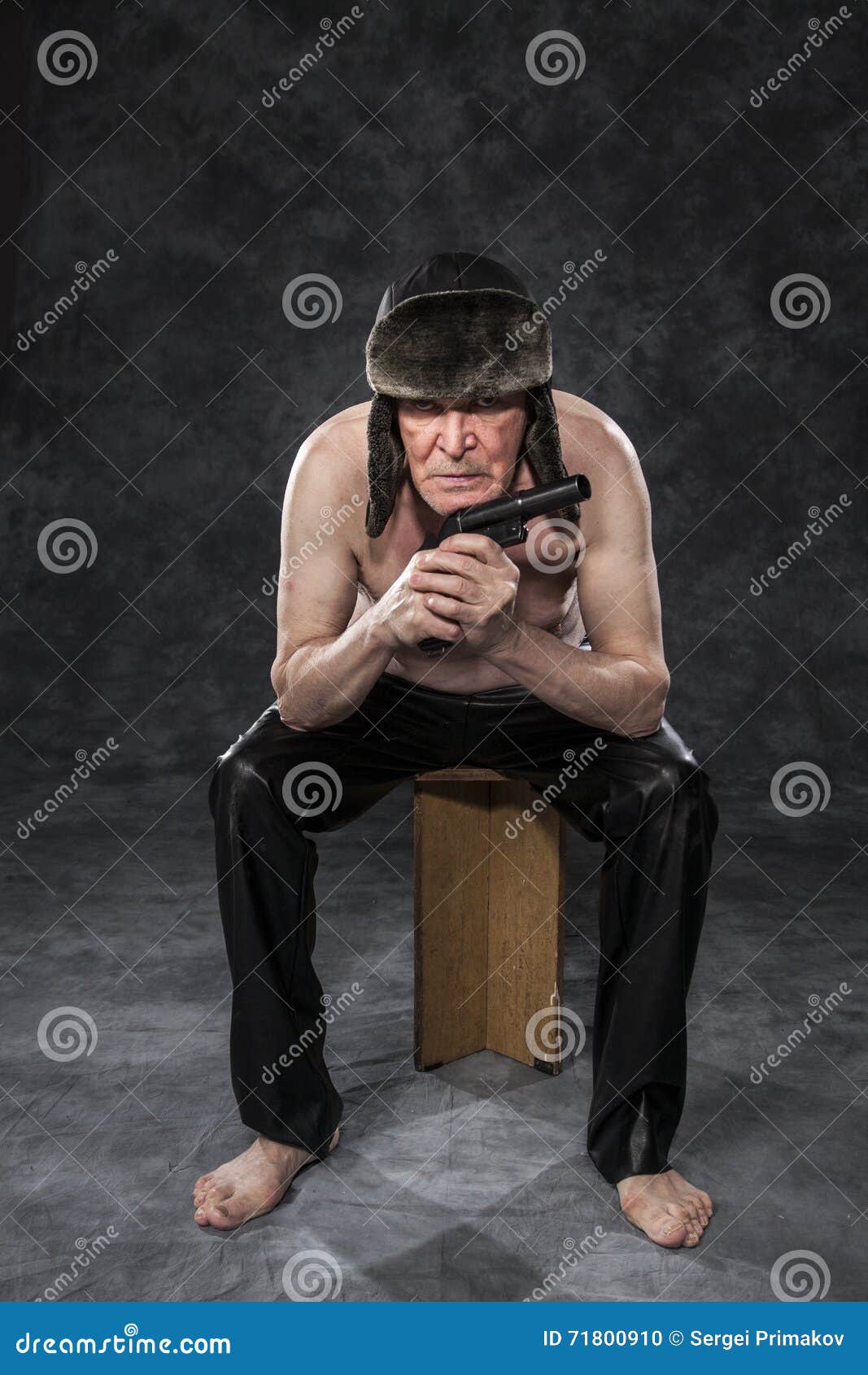 Prison Assassin Awaiting a Victim Stock Photo - Image of armed, hood ...