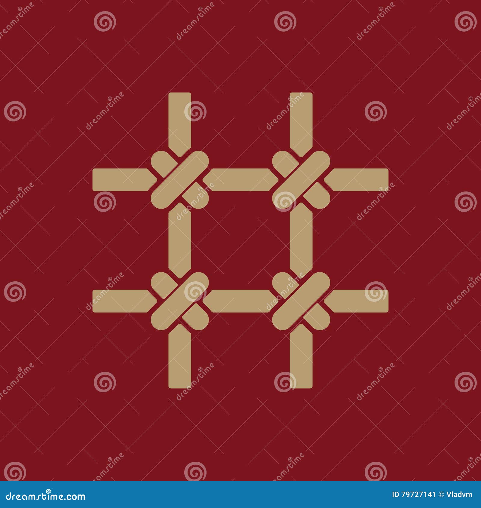 The Prison Bars Icon. Grid Symbol Stock Vector - Illustration of iron ...