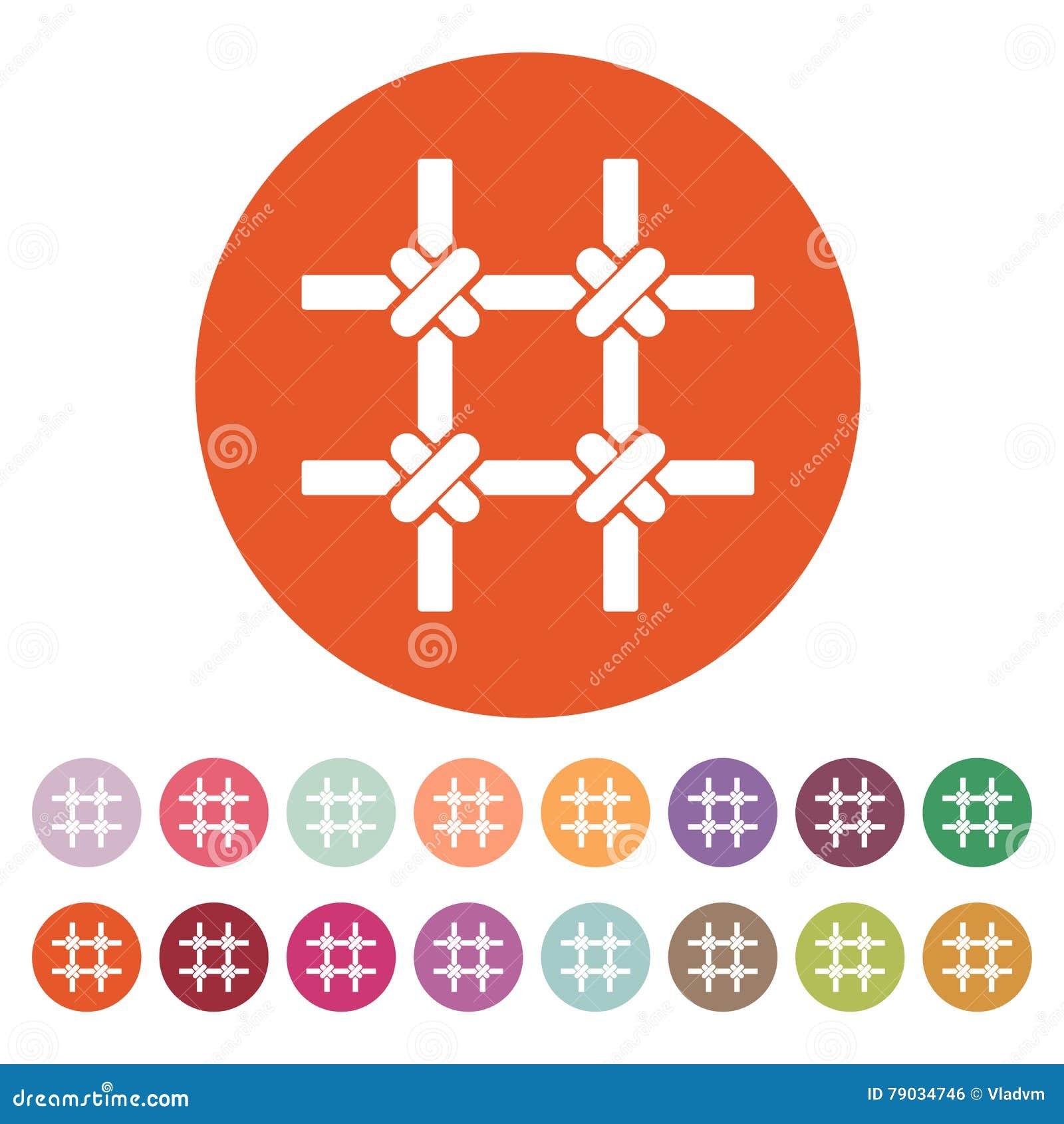 The Prison Bars Icon. Grid Symbol Stock Illustration - Illustration of ...