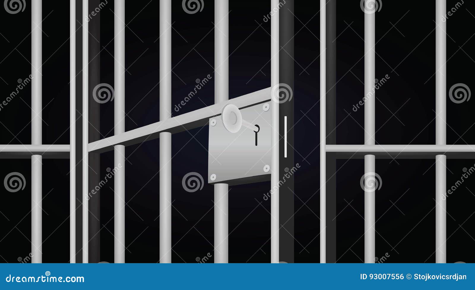 Prison bars stock vector. Illustration of gate, exit - 93007556