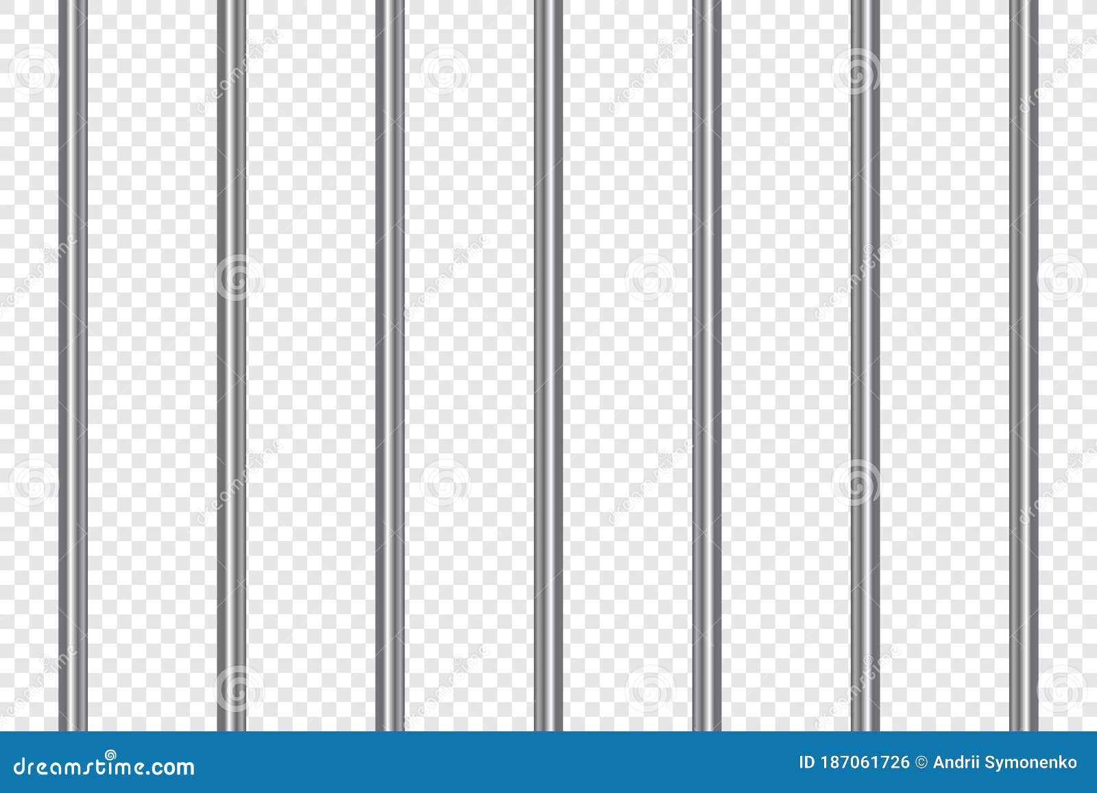 Prison Bars Realistic. Jail Lattice Or Bars Style On Isolated ...