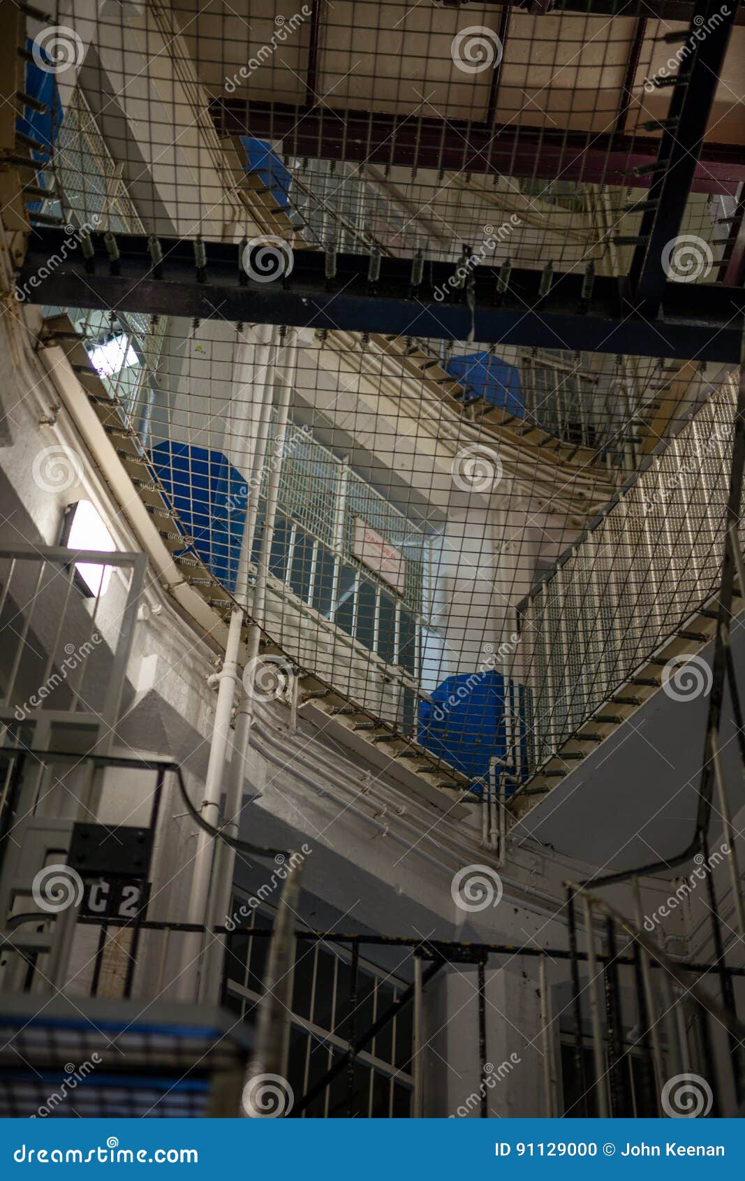 Prison Block stock photo. Image of confine, vacant, cold - 91129000
