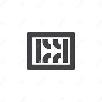 Prison break vector icon stock vector. Illustration of cage - 112451262