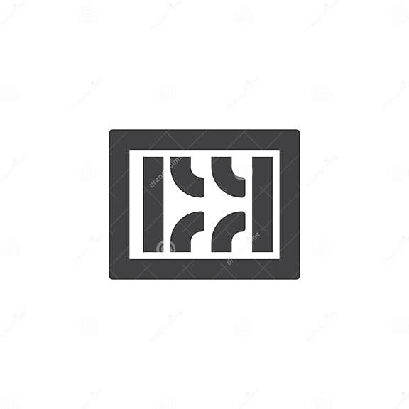 Prison break vector icon stock vector. Illustration of cage - 112451262