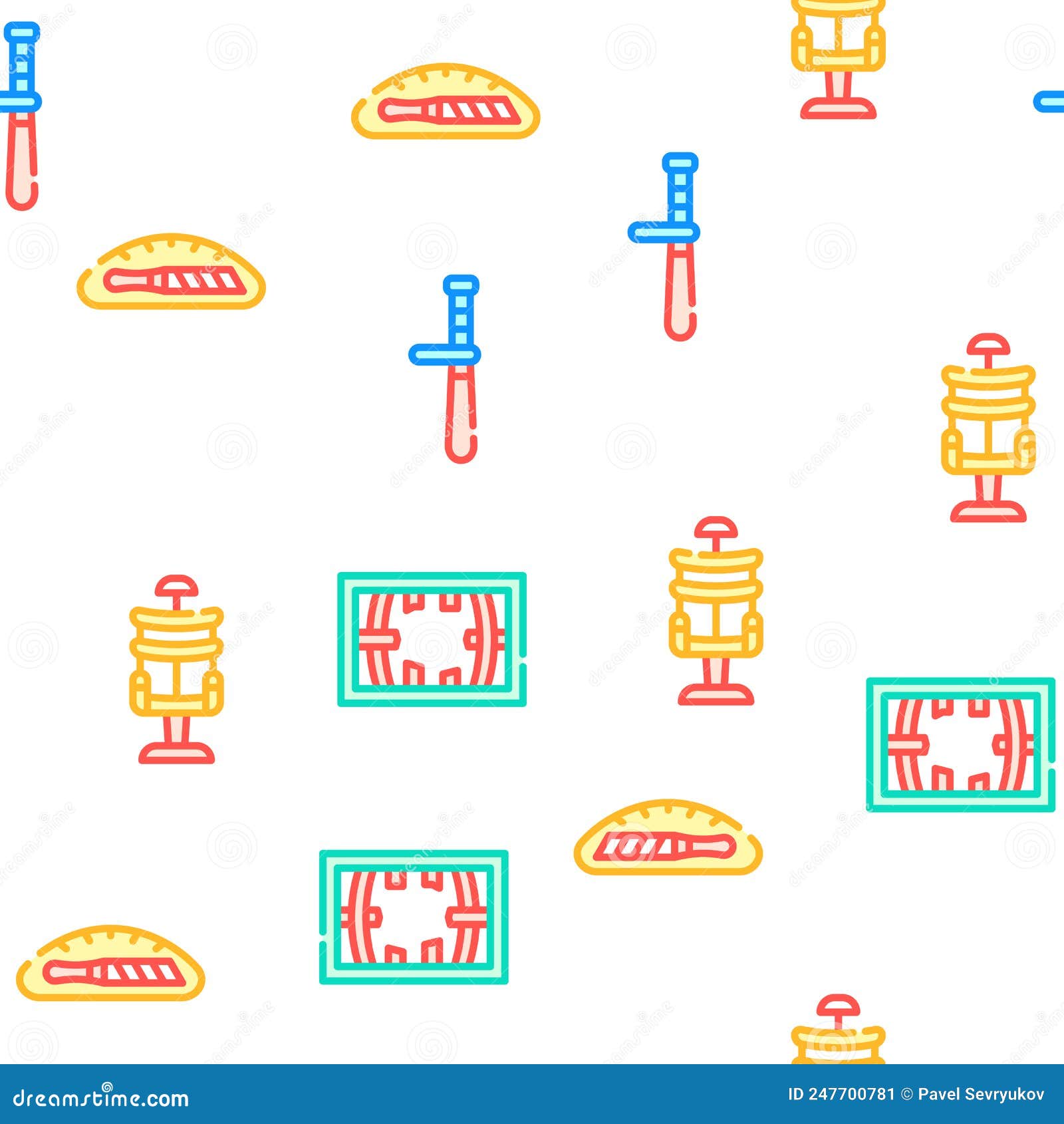 Prison Building and Accessory Icons Set Vector Stock Vector ...