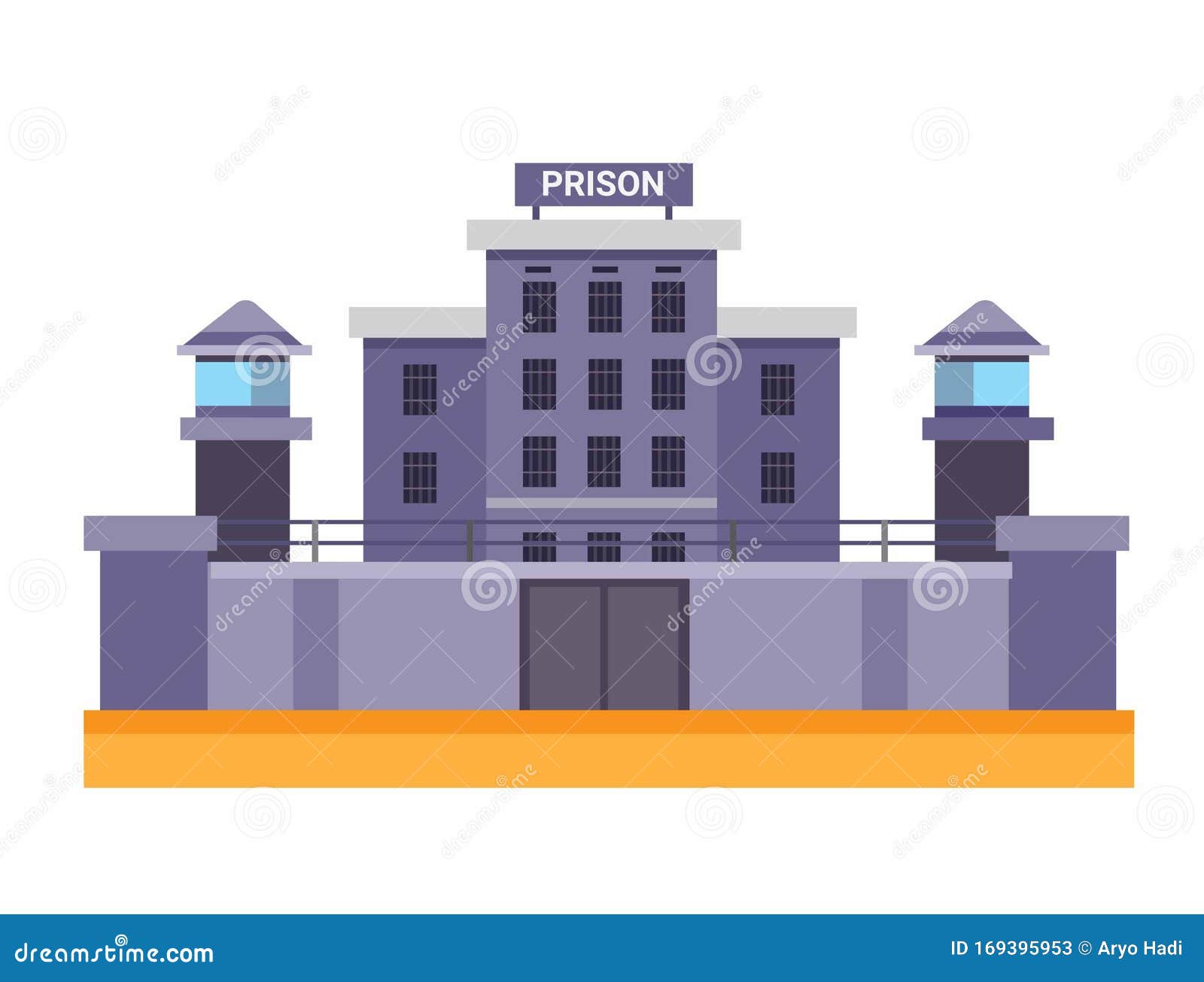 Prison Building Cross Section Interiors Vector | CartoonDealer.com ...
