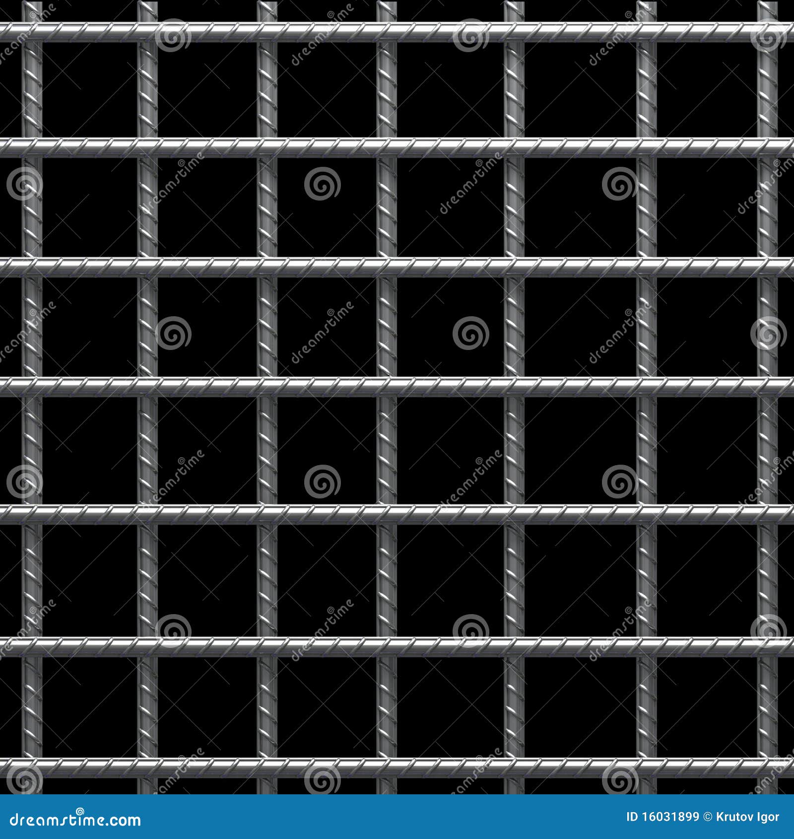 3d Prison Cage Vector Illustration. Realistic Vertical And Two ...